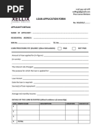 SACCO Loan Application Form | PDF | Loans | Banking