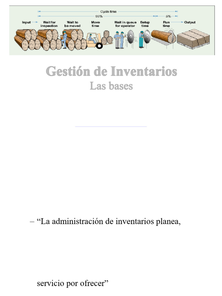 Gestión de Inventarios - I | PDF | Producción y fabricación | Negocios económicos