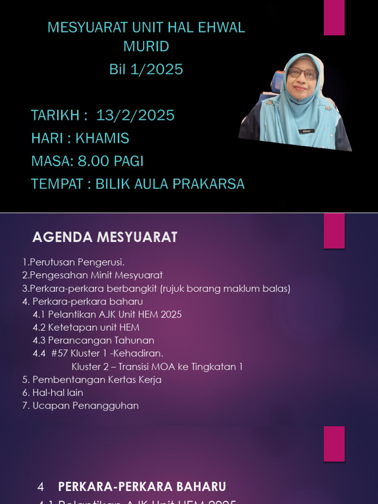 Meeting Hem 1 Bumbun-2025 | PDF