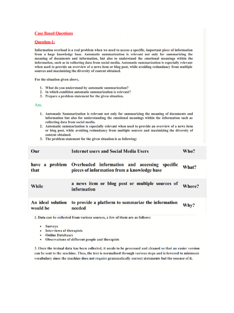 CH 1 Case Based | PDF