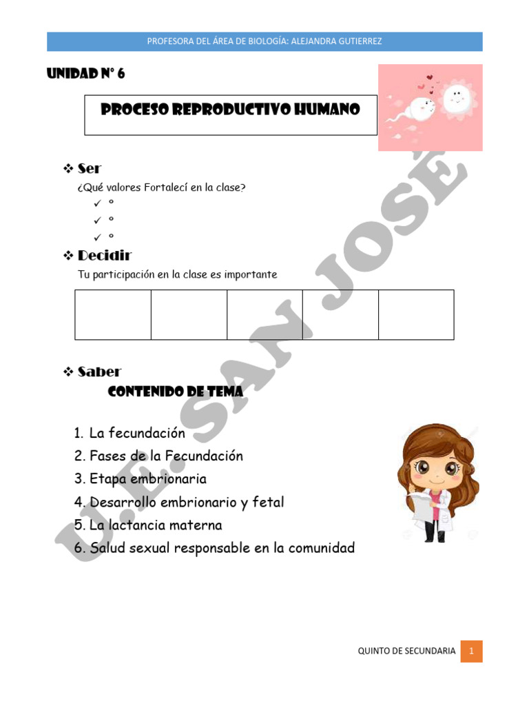 Proceso Reproductivo Humano | PDF | Parto | El embarazo