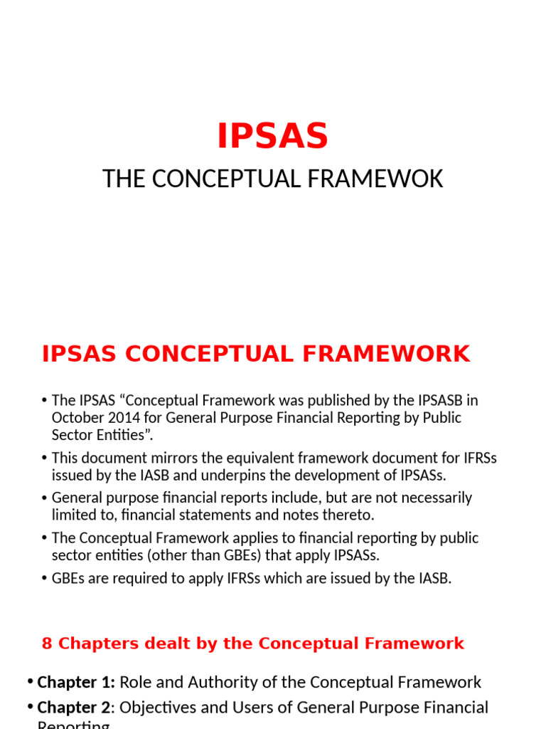 3.2.ipsas Conceptual Framework | PDF | Historical Cost | Economies