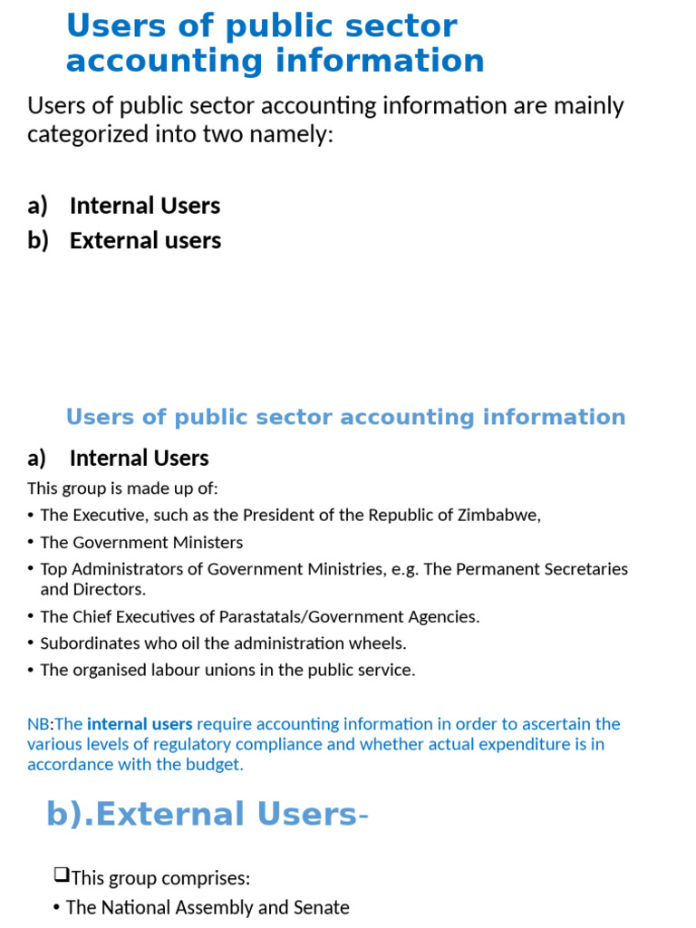 1.1. Users of Accounting Information & Fund Accounting | PDF | Fund ...