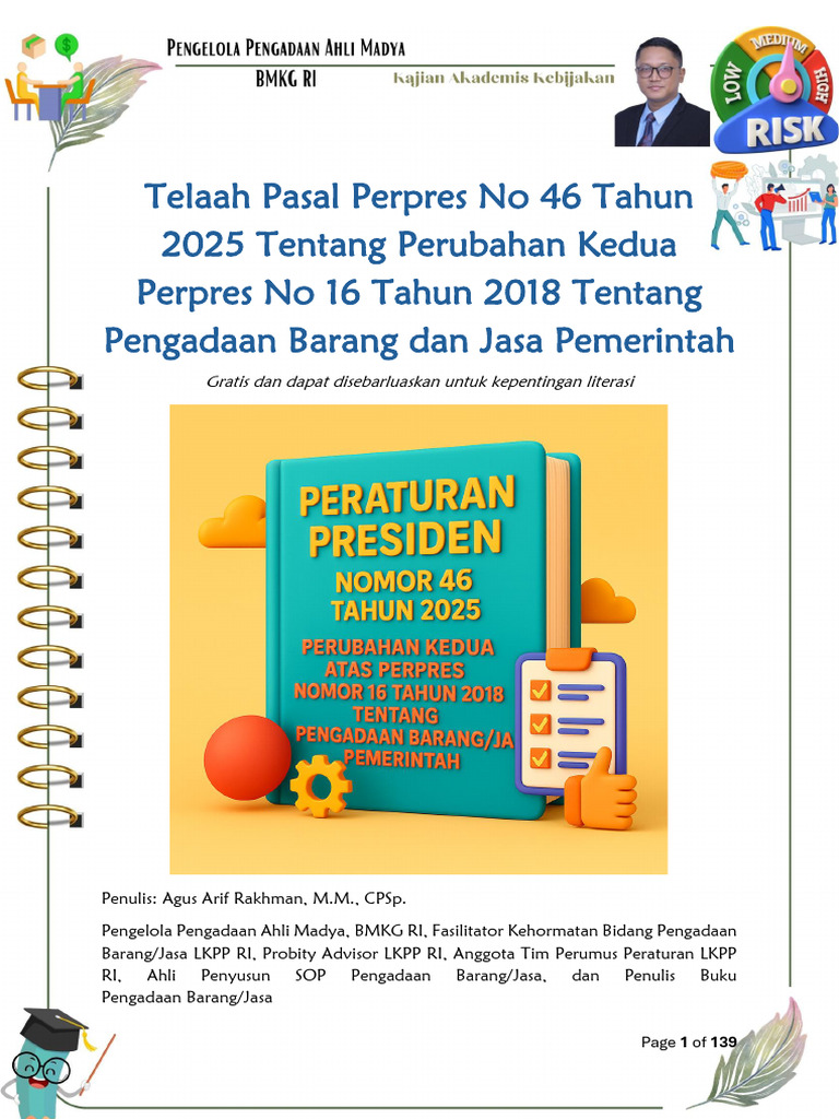 2025 Telaah Pasal Perpres No 46 Tahun 2025 | PDF