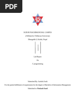 C Programming Lab Report by Samikshya Shahu | PDF | Computer ...