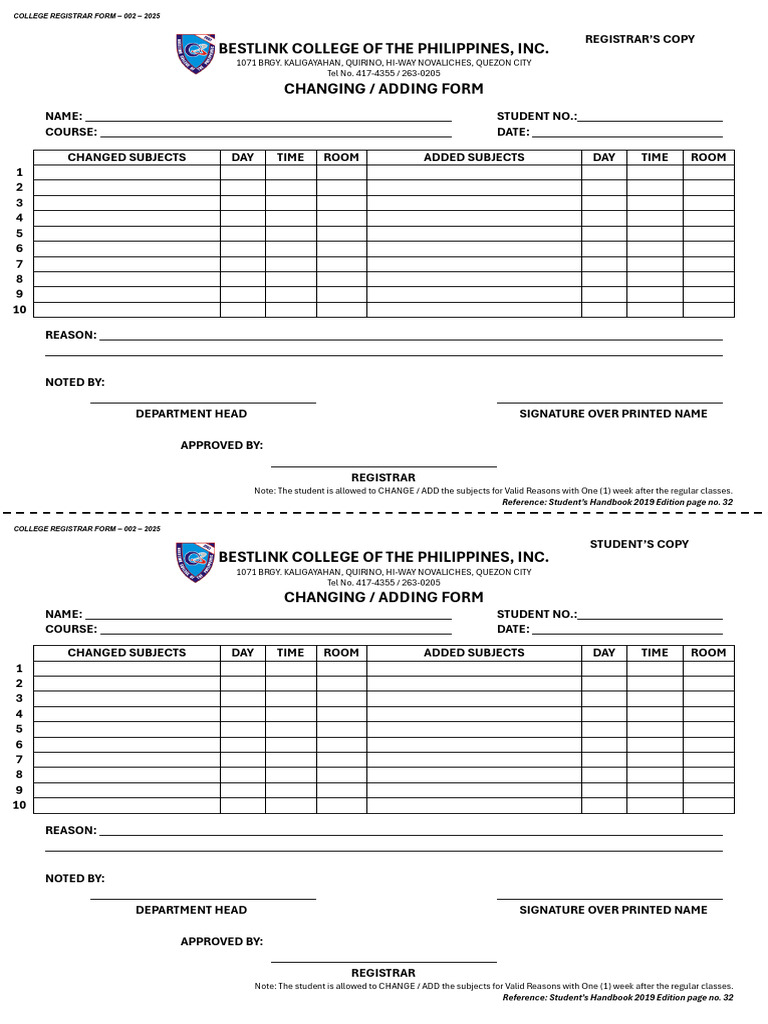 Adding & Changing Form - 002 - 2025 | PDF