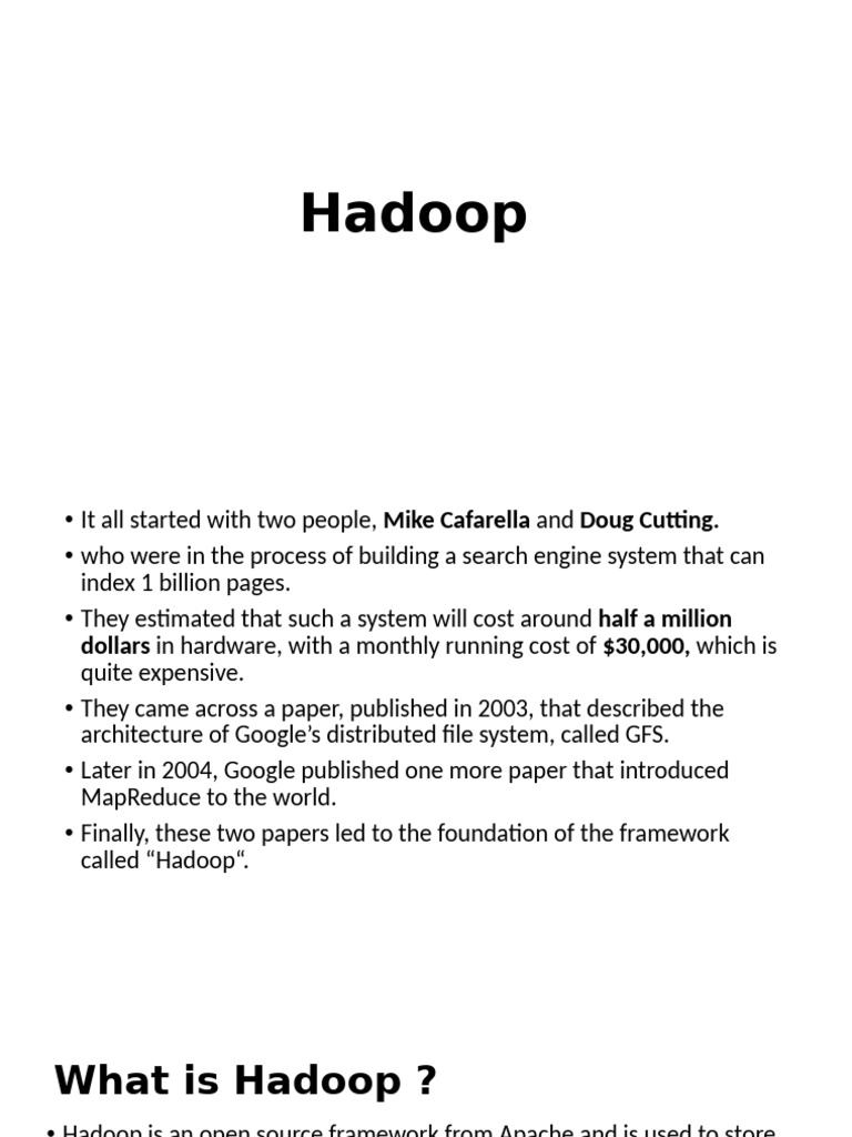 Unit II Hadoop and Map Reduce Overview | PDF | Apache Hadoop | Computer File