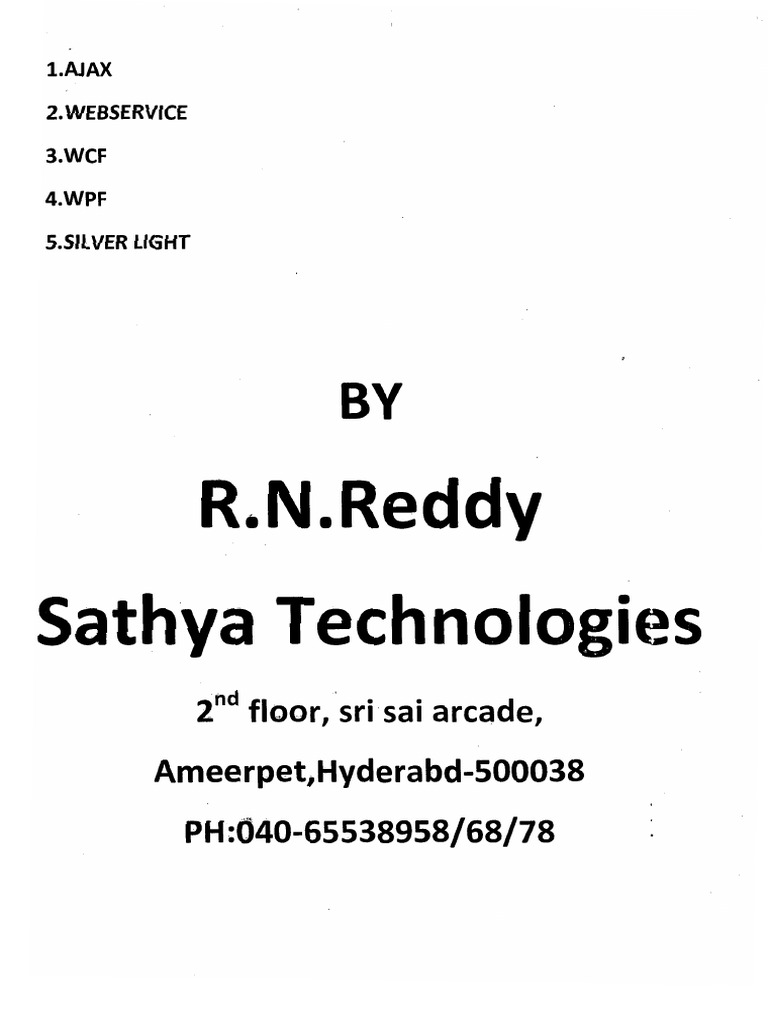 R .N Reddy (WCF) | PDF