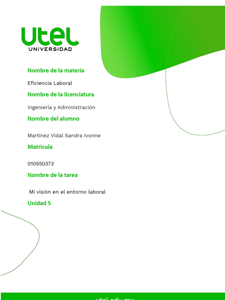 Visión del Entorno Laboral y Oportunidades | PDF