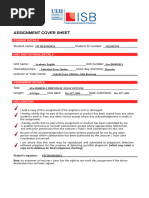 Assignment Cover Sheet: School of | PDF