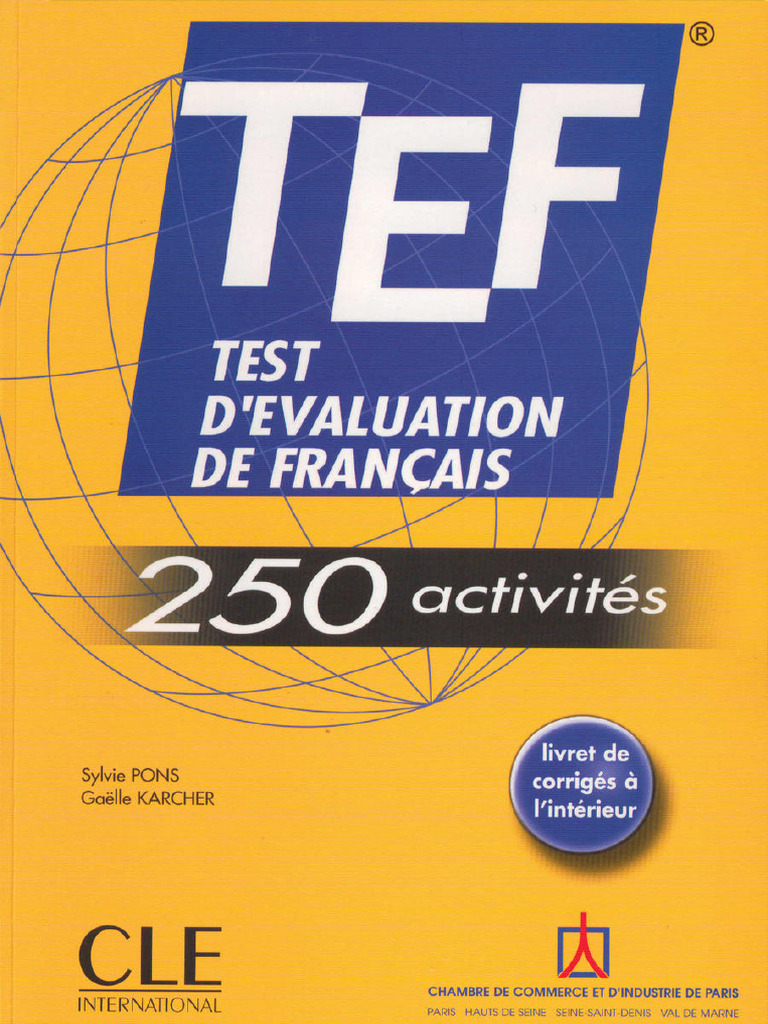 Tef Test D Evaluation de Francais 250 Activites 2007 Cu Transcrieri Si ...