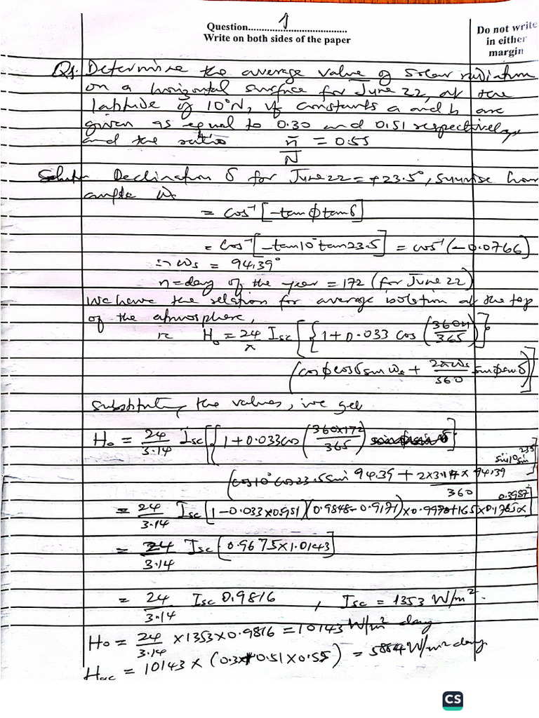 MEE 504 (Energy Sources and Conversion) 1st Material | PDF