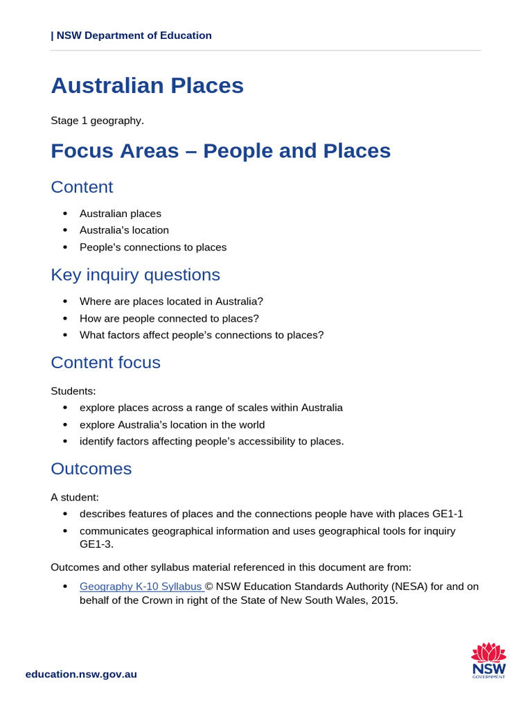 Geography s1 Australian Places | PDF | Geographic Information System ...