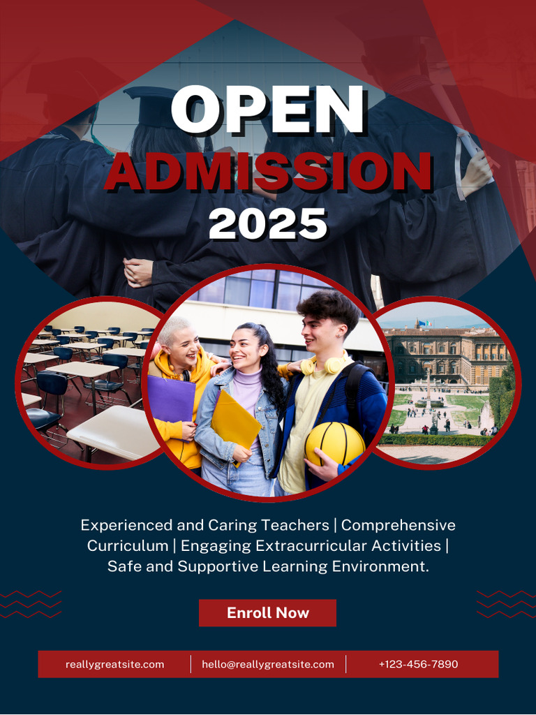 Navy and Purple Geometric Open Admission Poster - 20250626 - 092241 ...