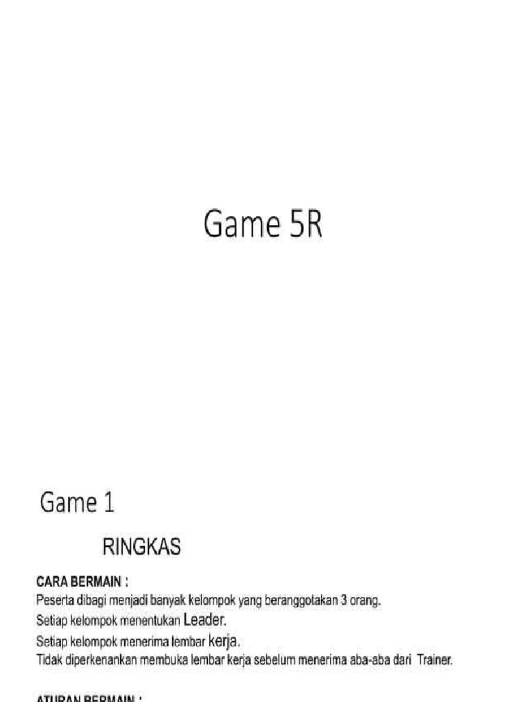 Game 5R | PDF