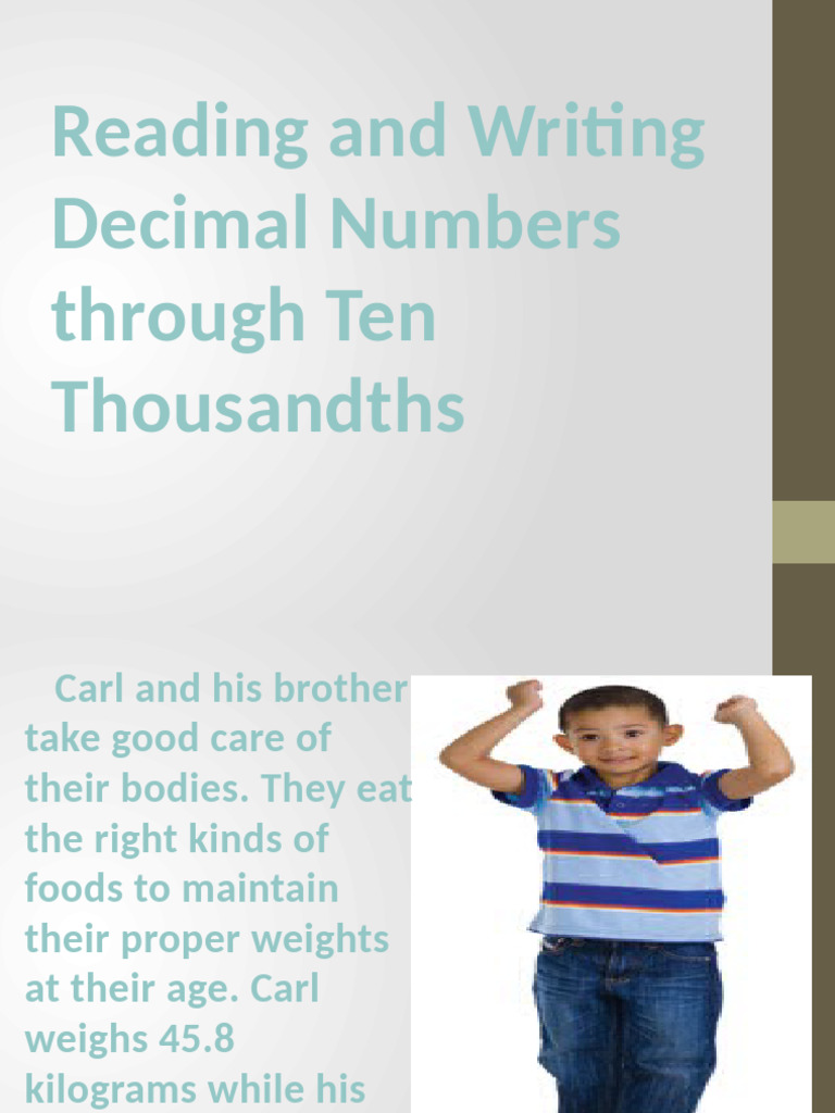 Reading Decimals to Ten Thousandths | PDF