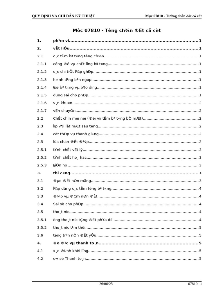 Tuong Chan Dat Co Cot | PDF