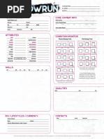 Shadowrun 5E Magic Cheat Sheet | PDF | Magic (Paranormal) | Paranormal