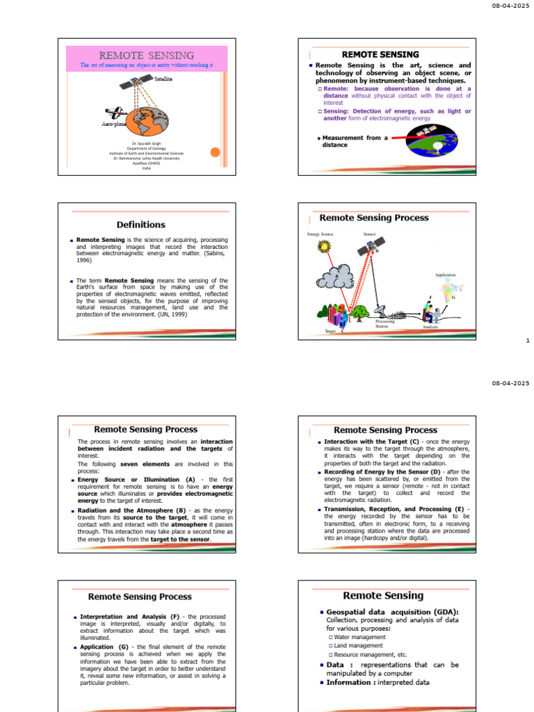 RS 1 | PDF | Infrared | Electromagnetic Radiation
