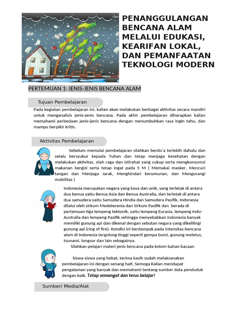 Klasifikasi Jenis Bencana Alam | PDF