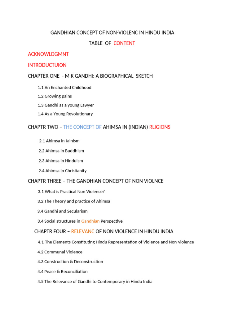 Gandhi's Non-Violence in Hindu India | PDF | Mahatma Gandhi | Bhagavad Gita