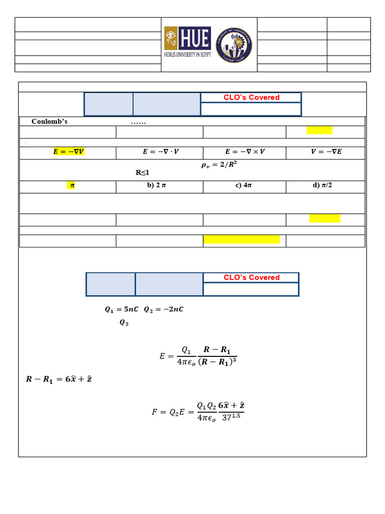 Model Answer (A) - 250620 - 172112 | PDF | Electric Field | Sphere