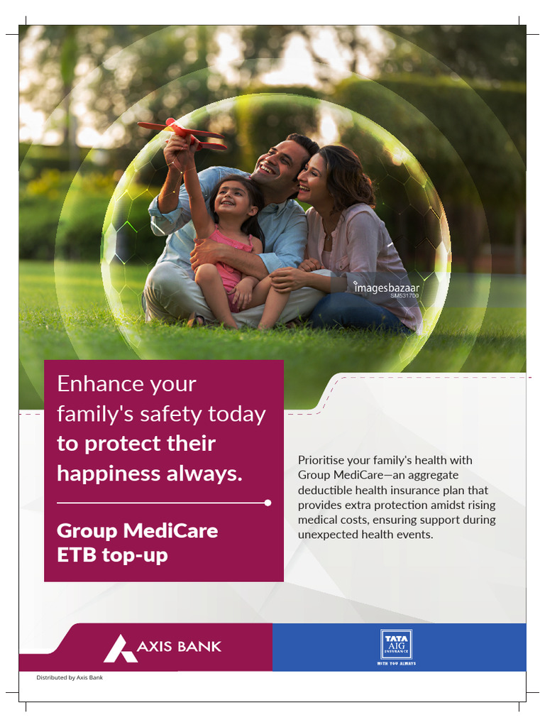 Group MediCare ETB Top-Up - 01 A5 Axis Bank One Pager | PDF | Medicare ...