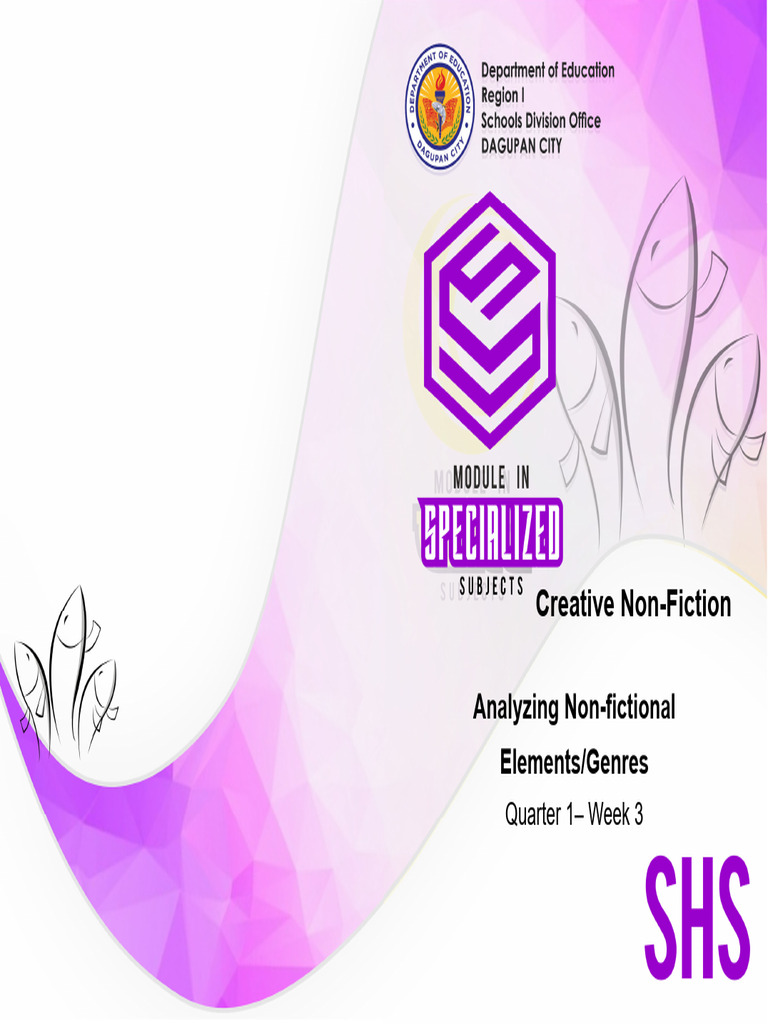 Final SHS 12 Creative Non Fiction Q1 Module 3 | PDF | Non Fiction ...