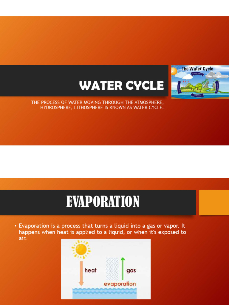Water Cycle | PDF