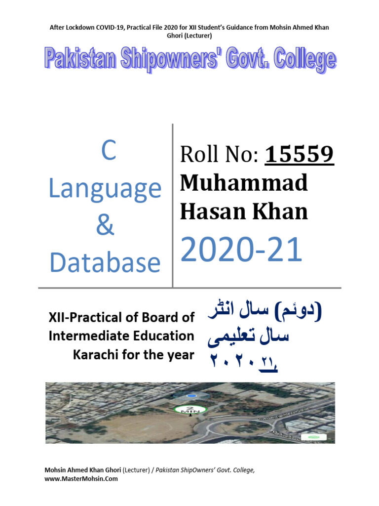 Xii Sample Practical File | PDF | Pi | Area