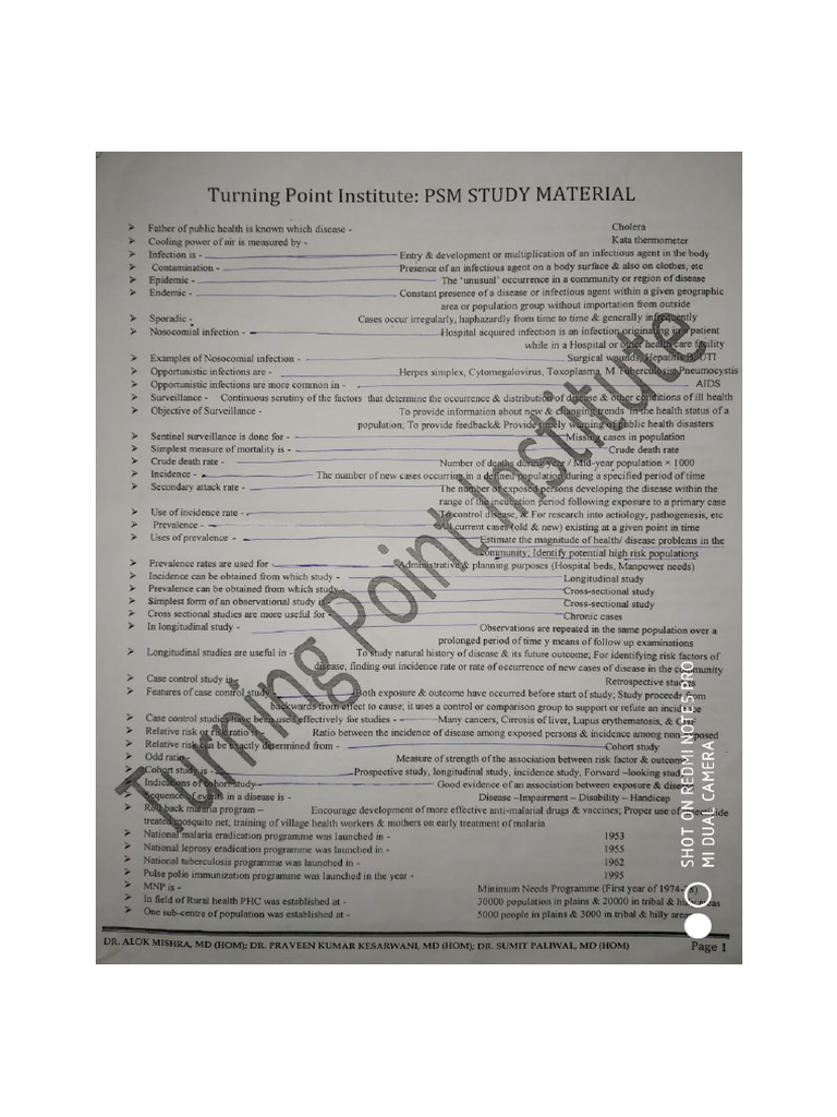 PSM Study Meterial | PDF