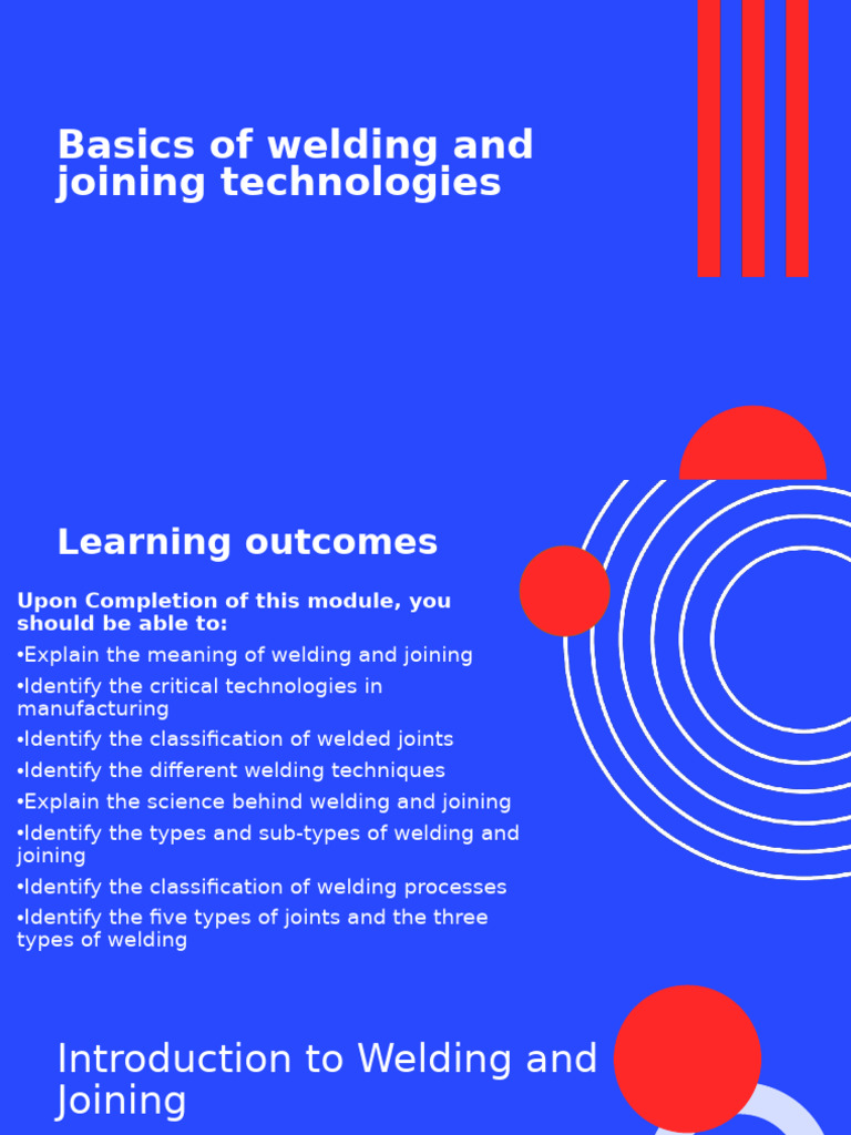 Introduction to Welding Technologies | PDF