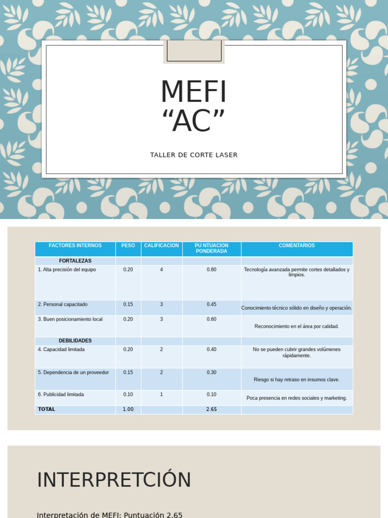 MEFI | PDF