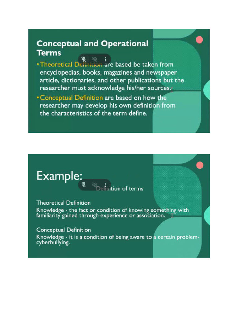 Scope and Limitations and Definition of Terms | PDF
