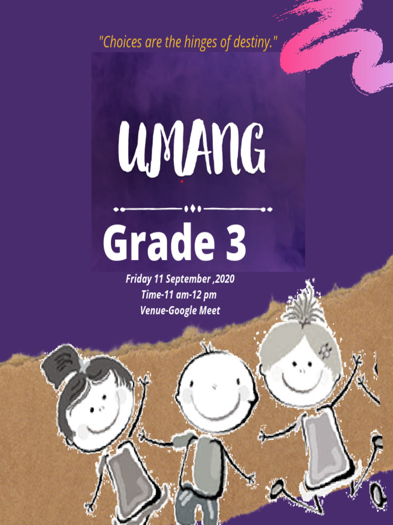 Grade 3 Unit End Celebration-Umang | PDF