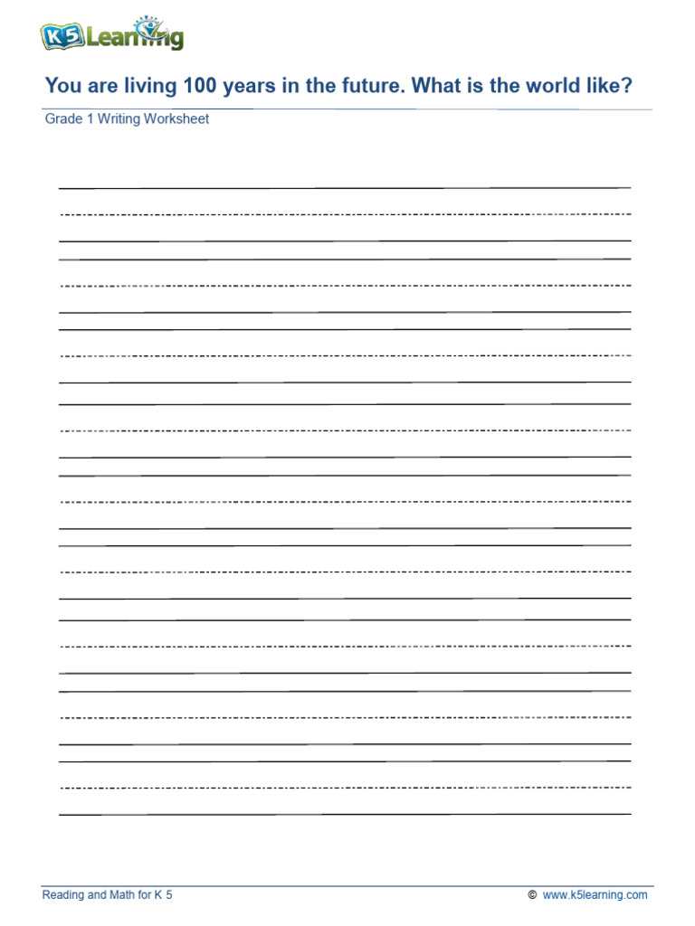 Grade 1 Writing Prompt e | PDF