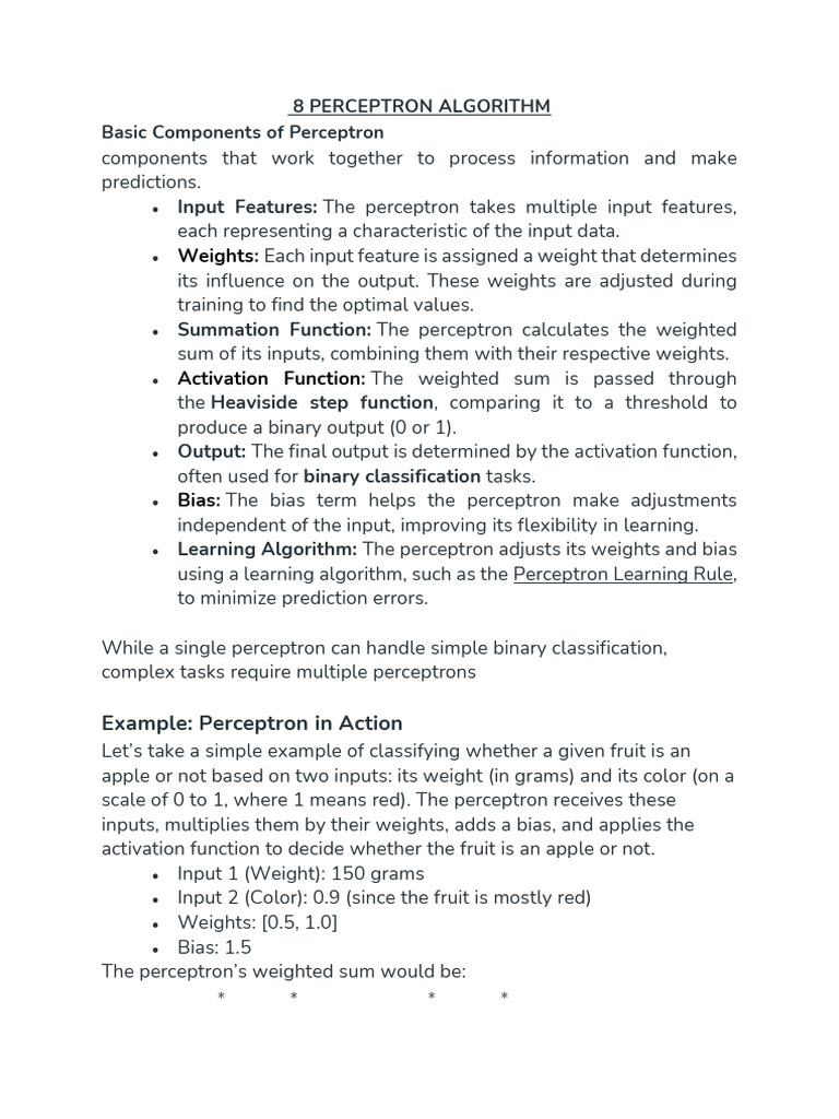 Perceptron Expt Student | PDF | Statistical Classification | Algorithms And Data Structures