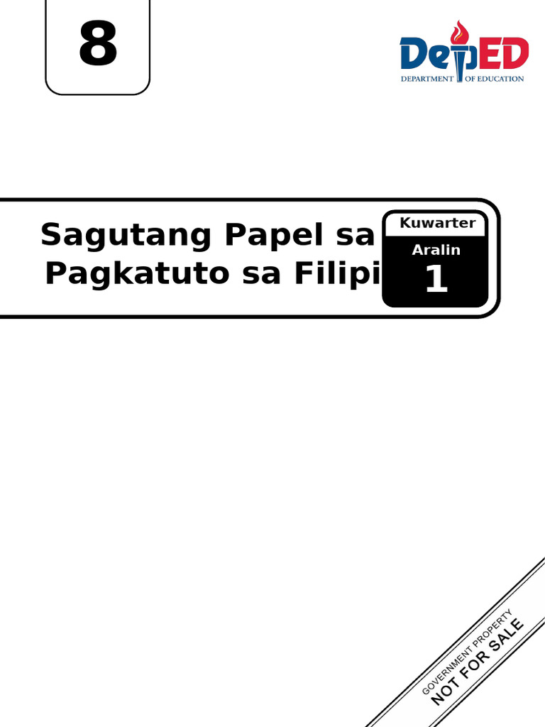 Q1 WS Filipino 8 Lesson 1 Week 1 | PDF