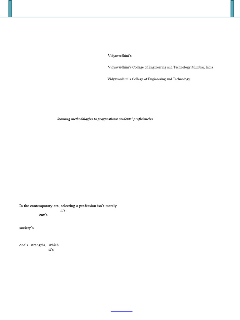 Smart Career Guidance System Using Machine Learning | PDF | Support Vector Machine | Machine ...