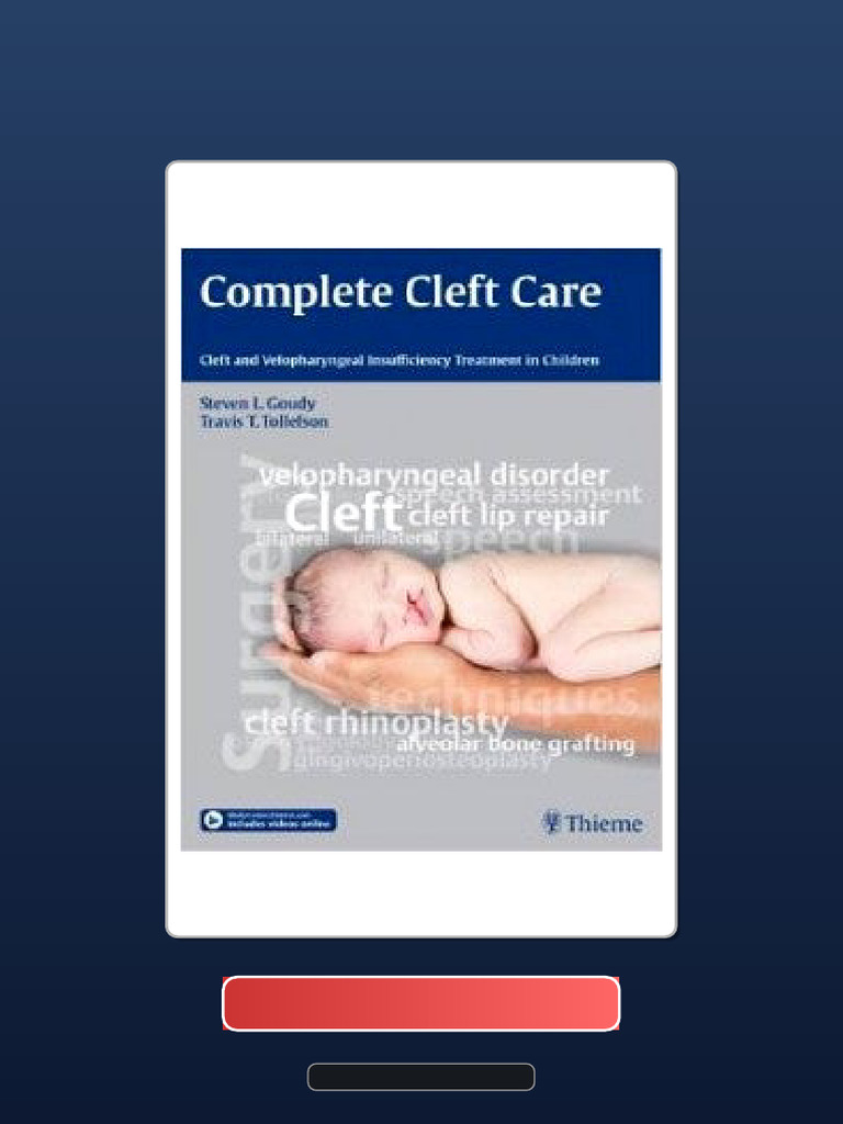 Full Chapter of Complete Cleft Care Cleft and Velopharyngeal ...