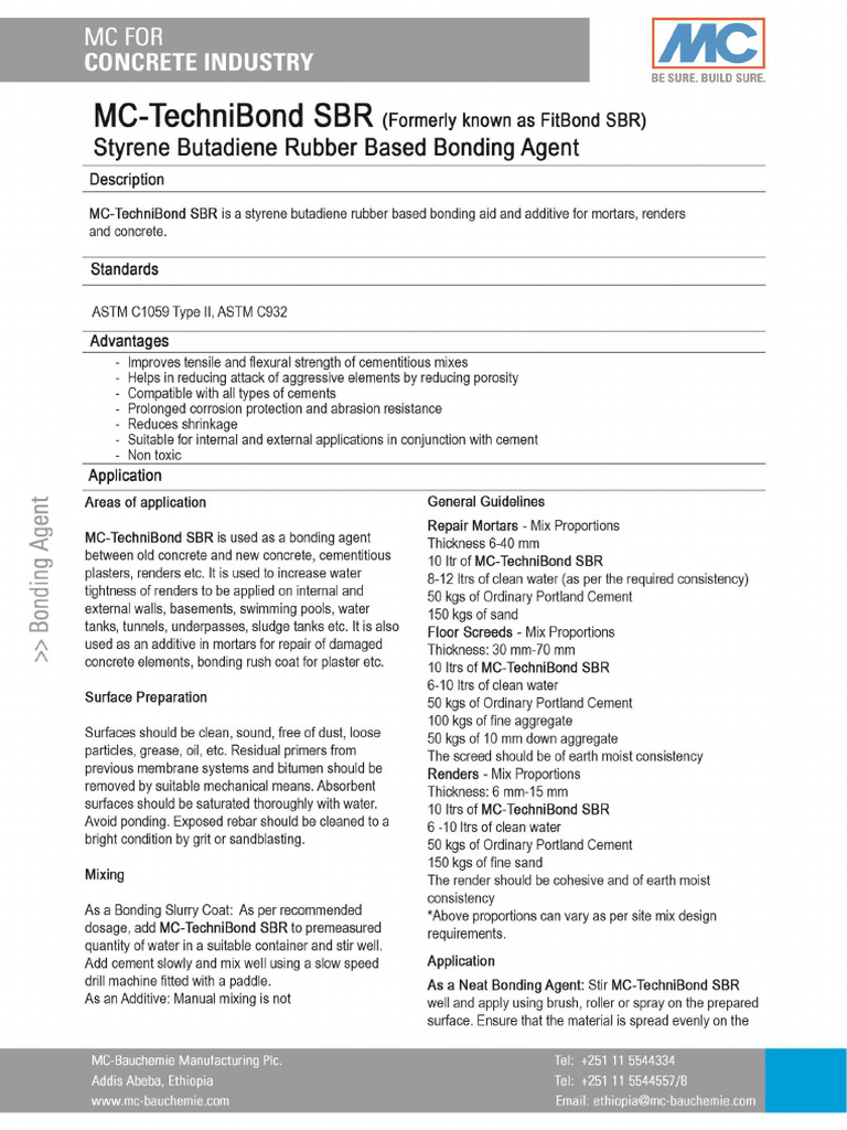 MC TechniBond SBR | PDF