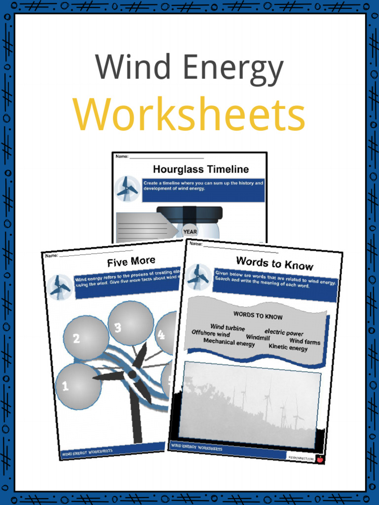 Wind Energy Worksheets for Kids | PDF | Wind Power | Wind Turbine