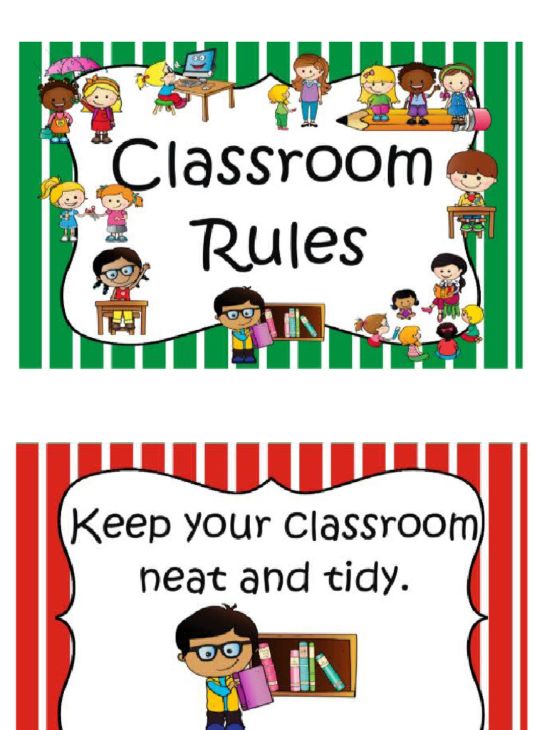 Classroom Rules Grade 3 Bernoulli | PDF