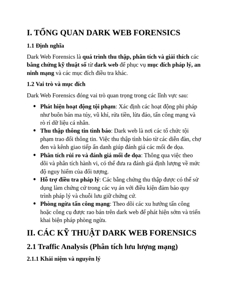 T NG Quan DarkWeb Forencis | PDF