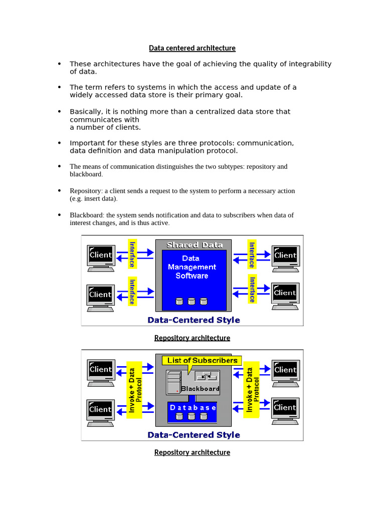 Data Centered Architecture | PDF