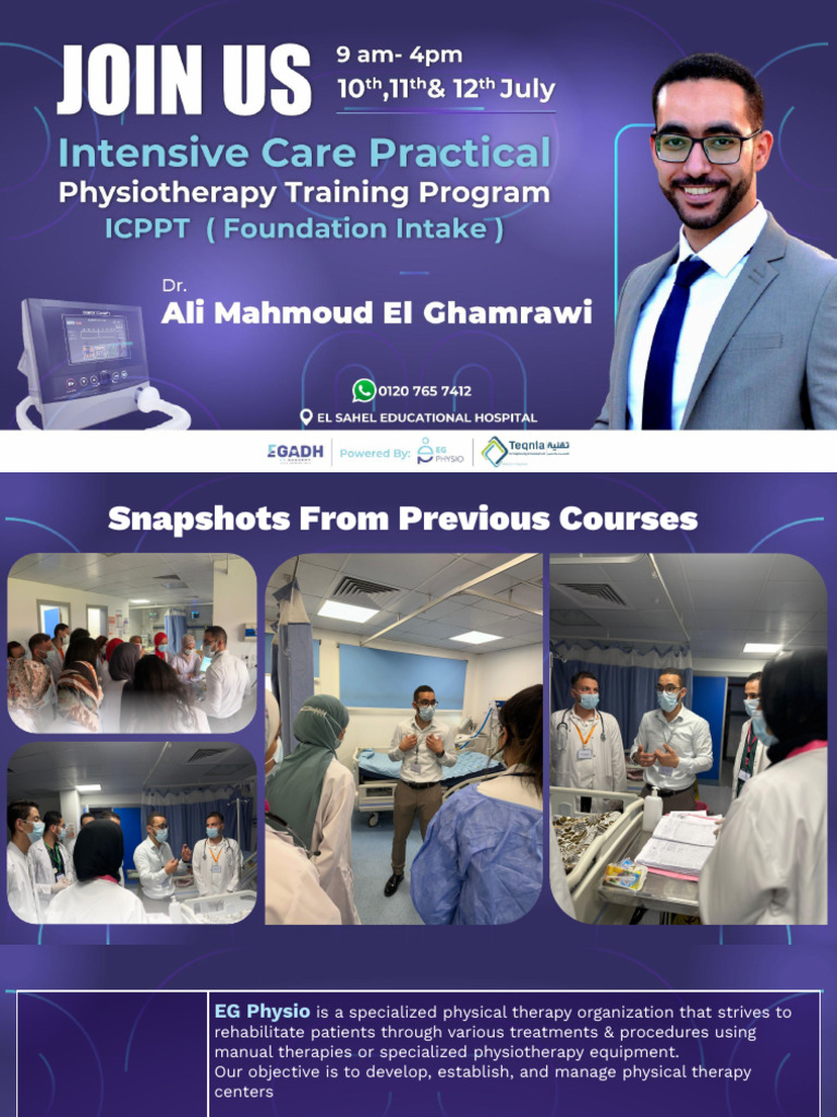 ICU Dr. Ali El Ghamrawi | PDF | Physical Therapy | Intensive Care Medicine