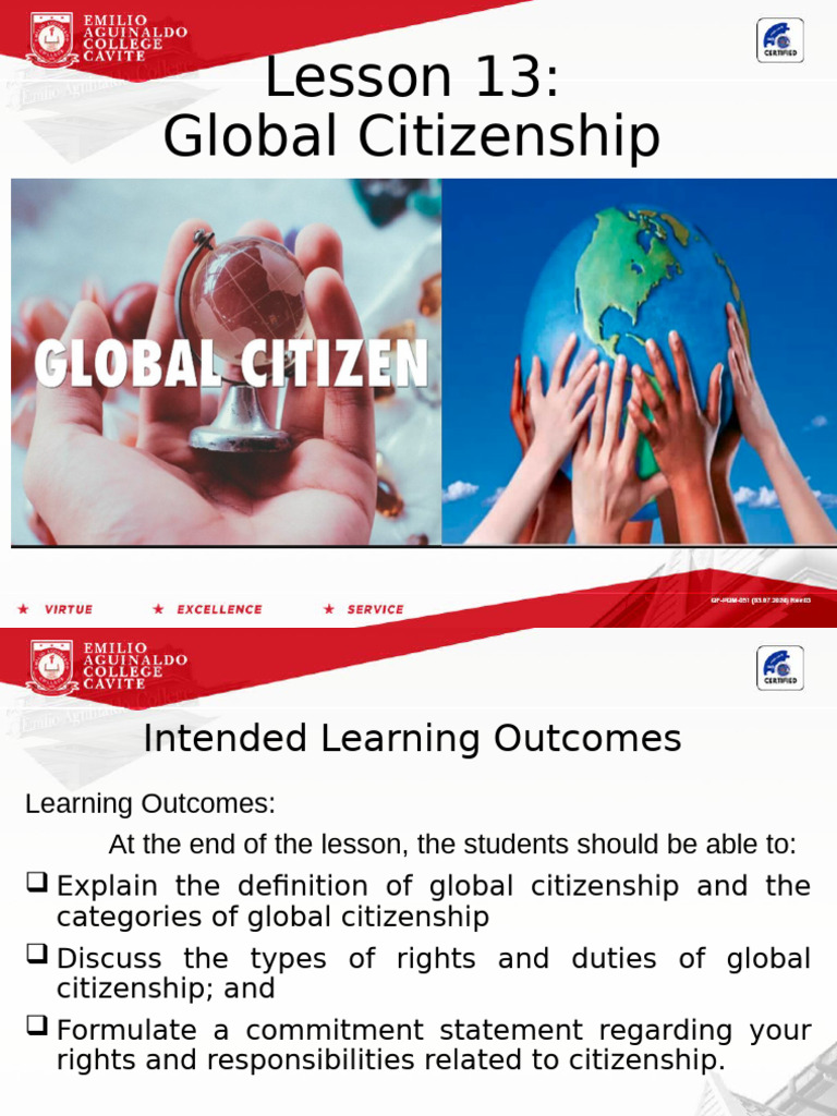 Lesson 13 Global Citizenship | PDF | Taxes | Property Tax