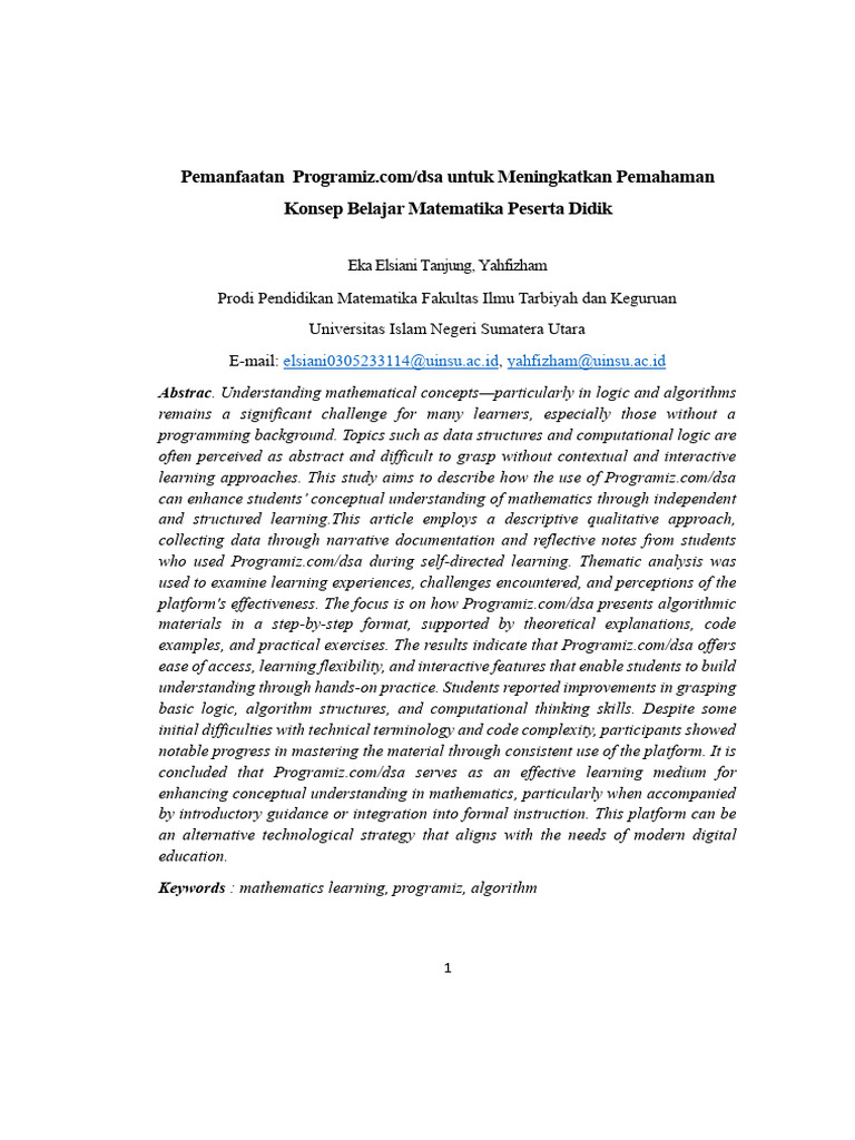 Pemanfaatan Programiz - Com/dsa | PDF