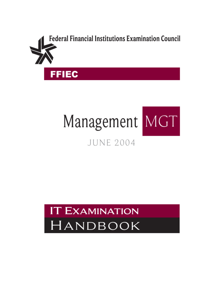 FFIEC ITBooklet Management | PDF | Operational Risk | Project Management