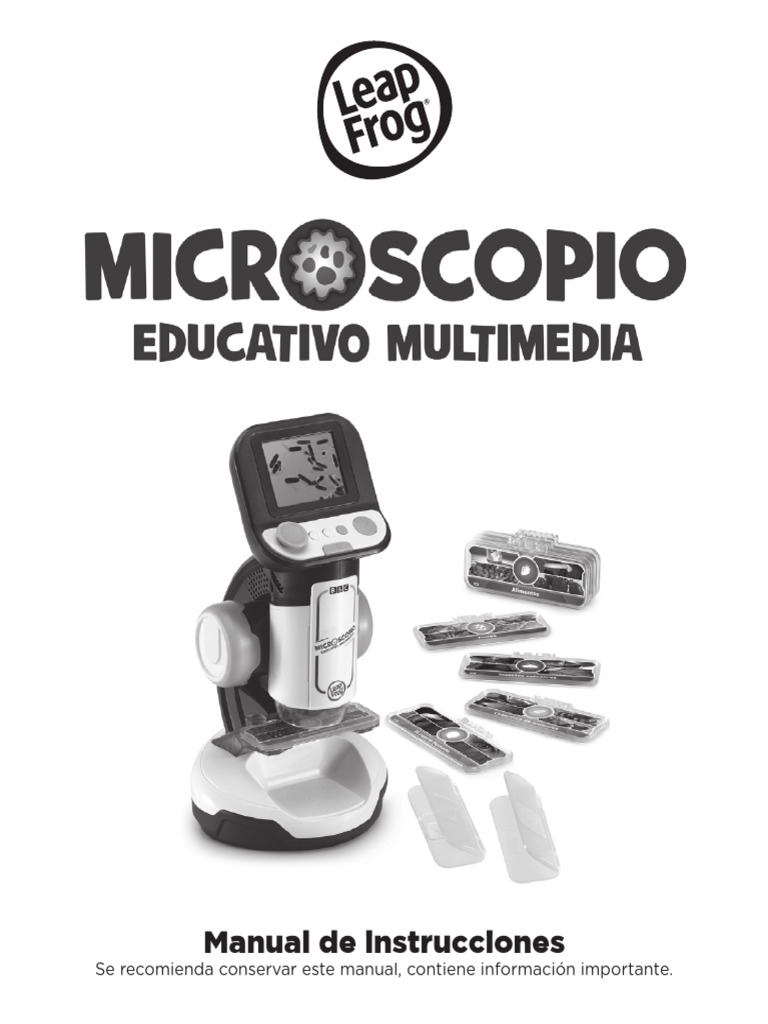VTech Manual de Instrucciones Microscopio Educativo Multimedia 616122 ...
